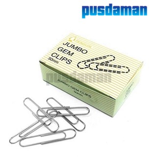 Penguin Jumbo Gem Paper Clips - 50mm (10boxes) | Shopee Malaysia