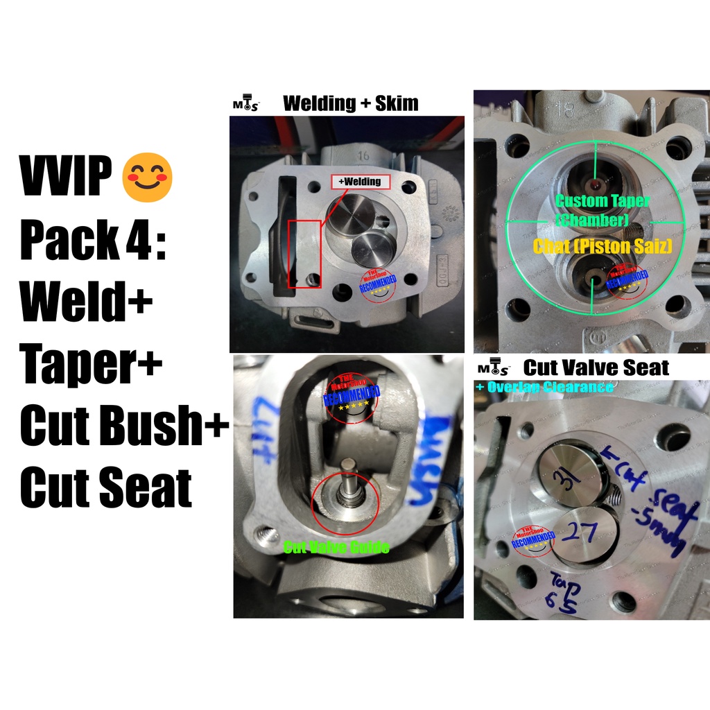 👍!!Buat WELDING!! 🦁LEO 25/29 30/26 31/27 24/28 Racing Head Cylinder ...