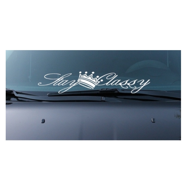 24"*6" Stay Classy Car Stickers decal Design dapper windshield banner ...