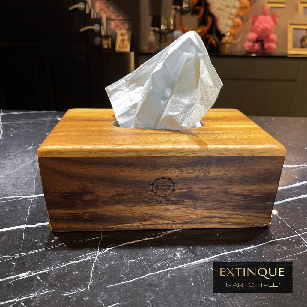 ART OF TREE - SOLID WOOD HAND TISSUE BOX RAINTREE BOX TISSUE | WOOD ...