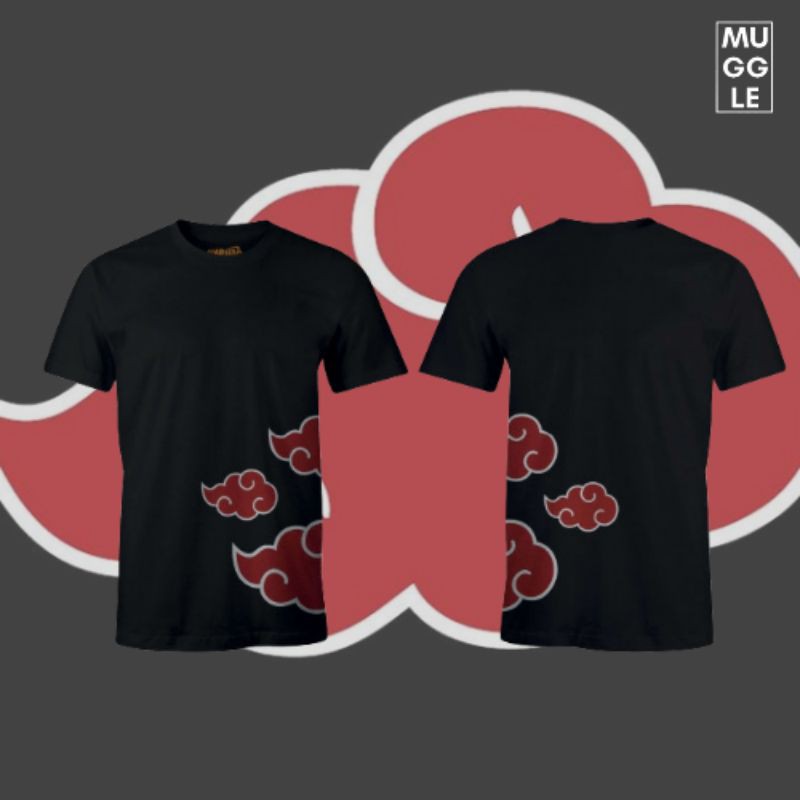 AKATSUKI ( 暁 ) NARUTO SHIPUDDEN SHORT SLEEVES T-SHIRT, COMFY COTTON ...
