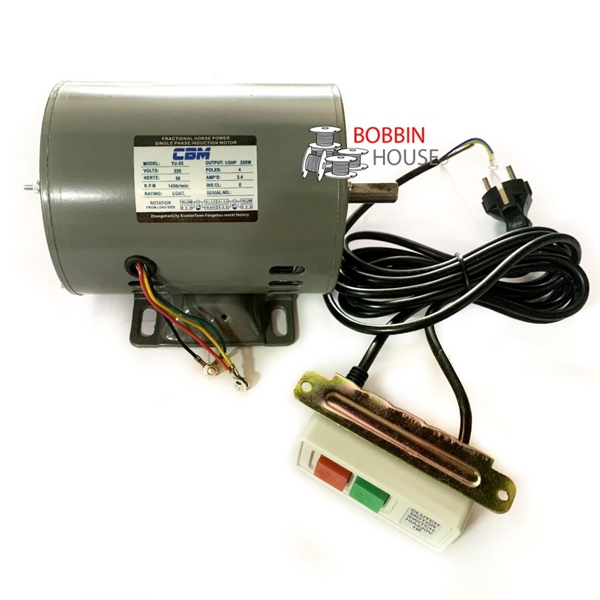 MESIN CBM Induction Motor Dynamo Industrial Sewing Machine 250 Watt 1 ...