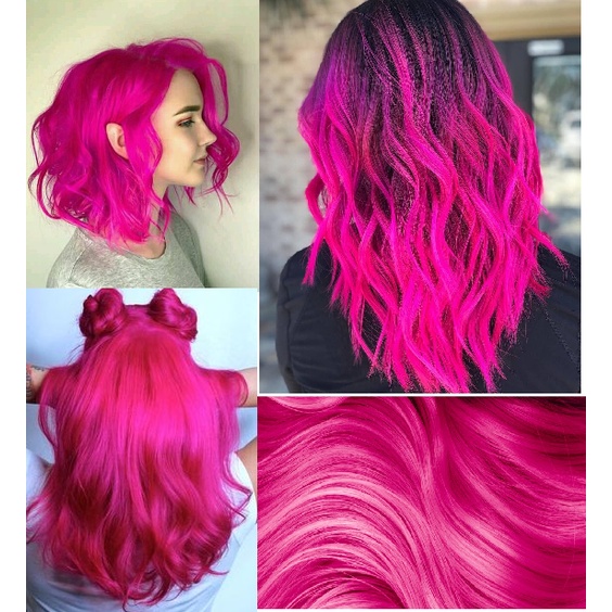 Hot Pink - -Decolor Powder Hair Dye Li High Nutrition Color Bleaching ...