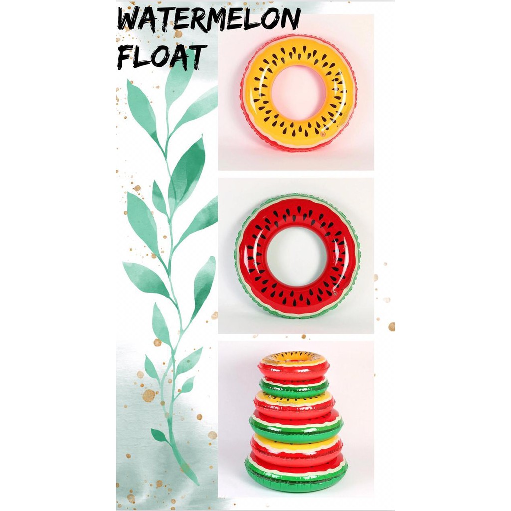 Watermelon Float Ring Watermelon Swimming Tires Floatis Swan Float ...