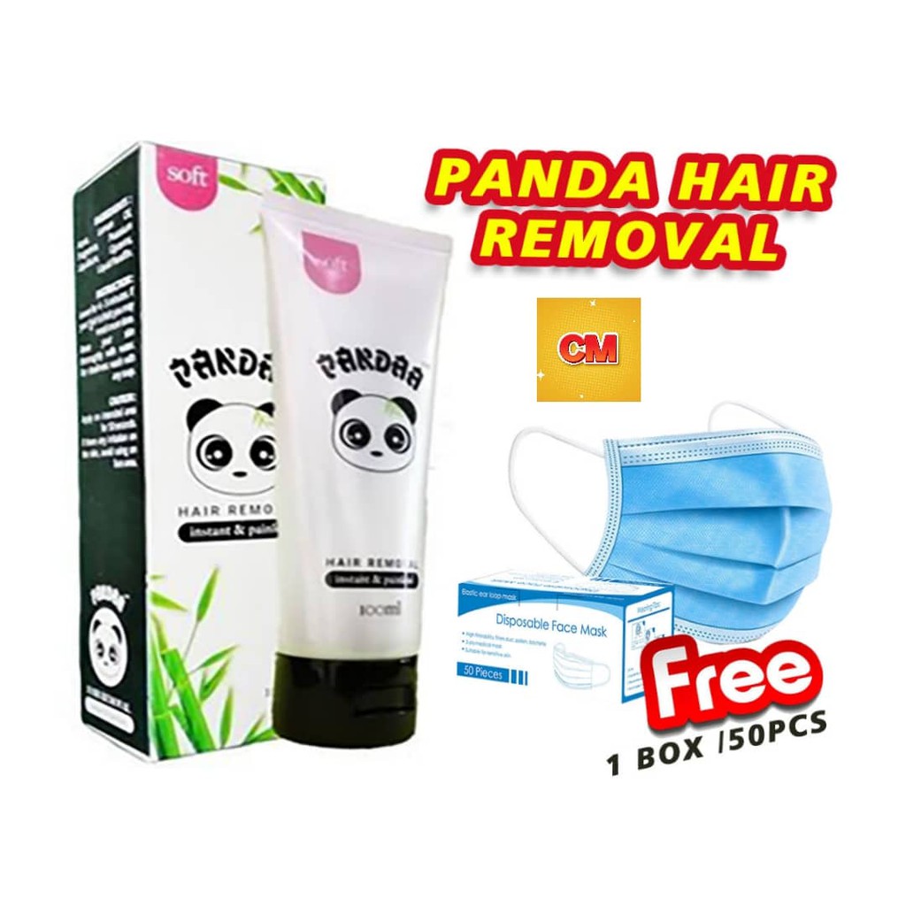 PANDA HAIR REMOVAL 100 ML (FREE 1BOX DISPOSABLE MASK) | Shopee Malaysia