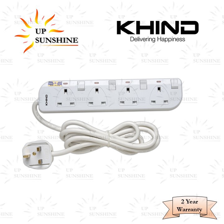 Khind Trailing Socket 3 Way LN8133W (2 Meter) | Shopee Malaysia