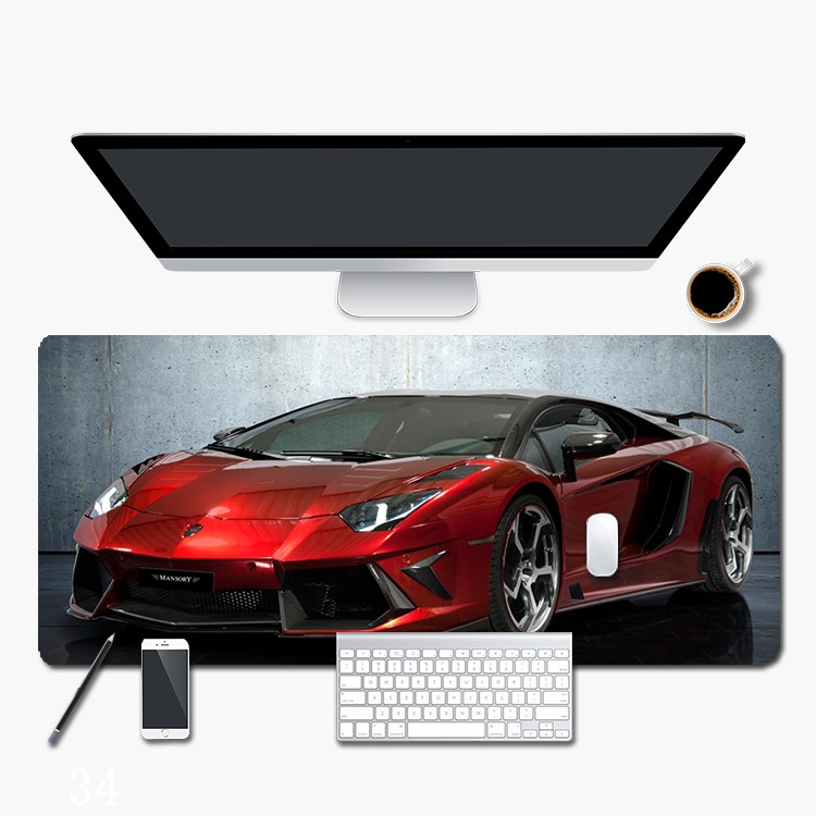 90x40cm Famous Car Tycoon Mouse Pad Aston Martin Lamborghini Ferrari ...
