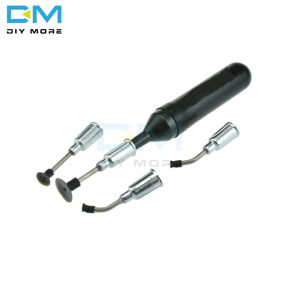 SMD IC Vacuum Sucking Pen Picker Pick Hand Tool 4 Suction Headers for ...