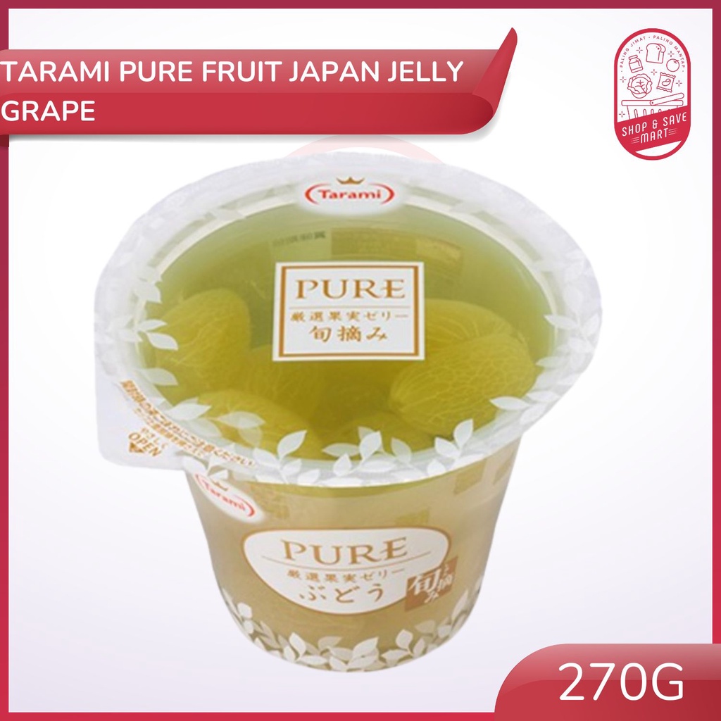 Tarami Pure Fruit Jelly Japan Jelly - 270g (Flavor: Orange/ Grape/Peach ...