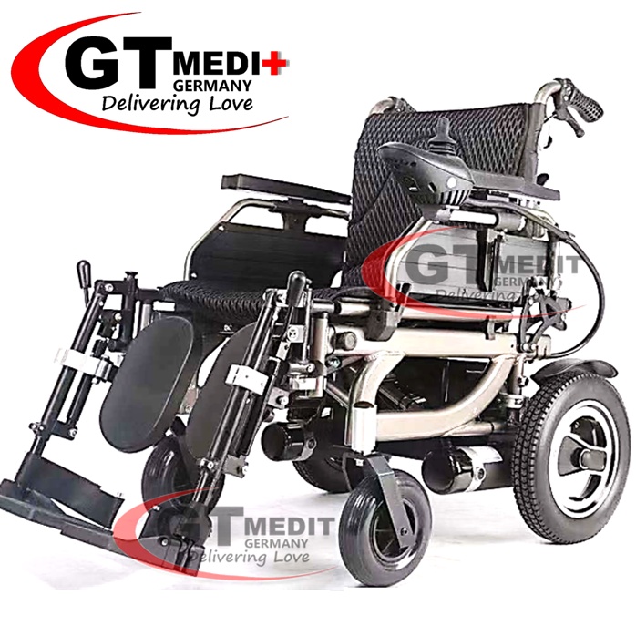 E18-LA-35 GT MEDIT GERMANY Lightweight Airplane Lie Down Reclining Electric Wheelchair Wheel ...