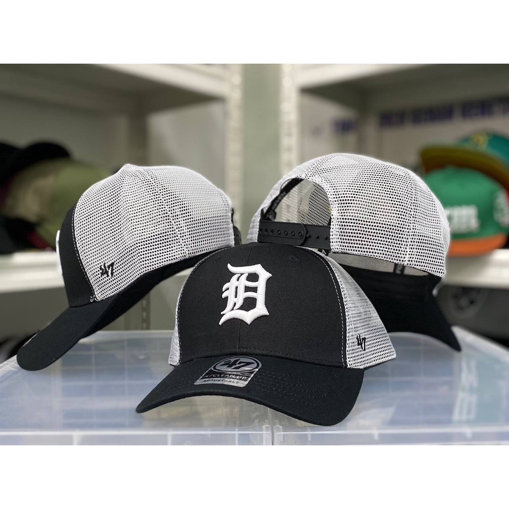 [DISCOUNT] Topi Unisex Hat DETROIT TIGERS 47 MLB TRUCKER CAP (Black ...