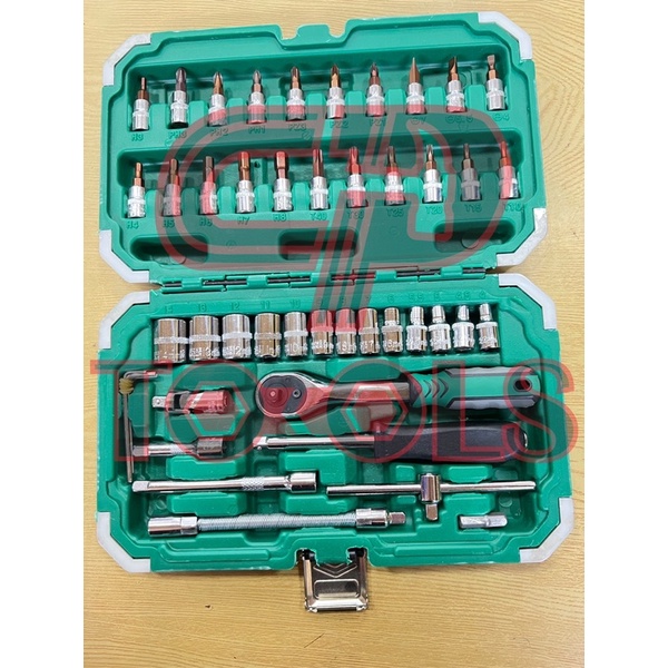 CR-V 46Pcs 1/4” Socket Bit Set | Box Socket Set | Ratchet Box Set ...
