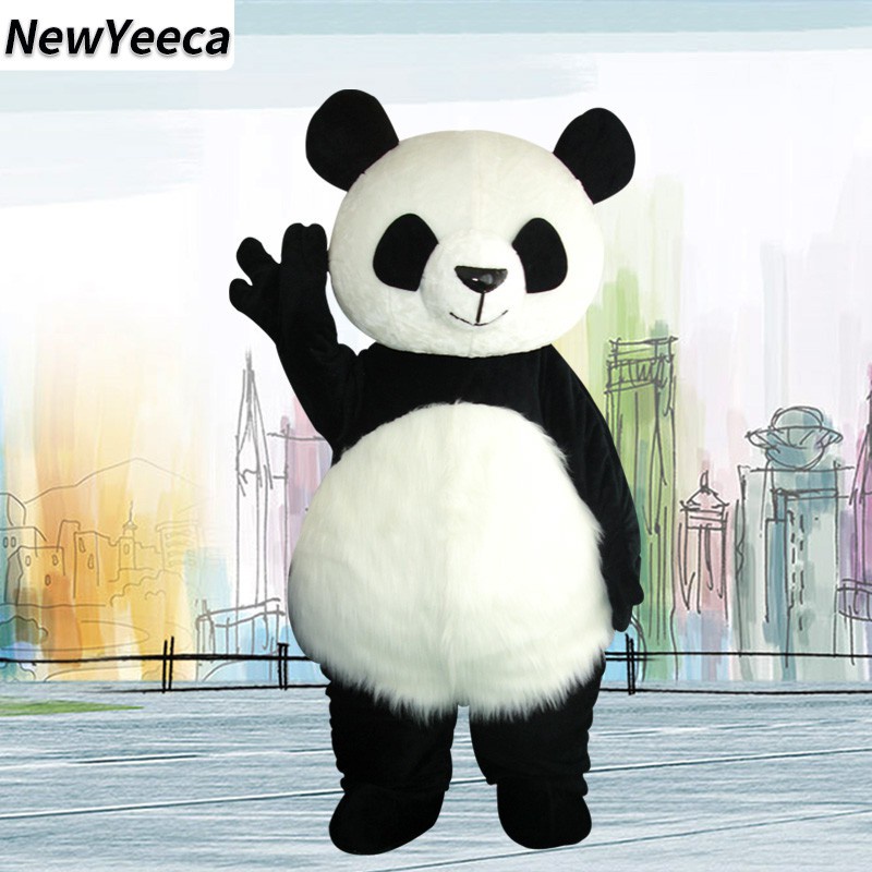 2023 Chinese Giant Panda Cartoon Doll Mascot Cosplay Costume Suit Adult ...