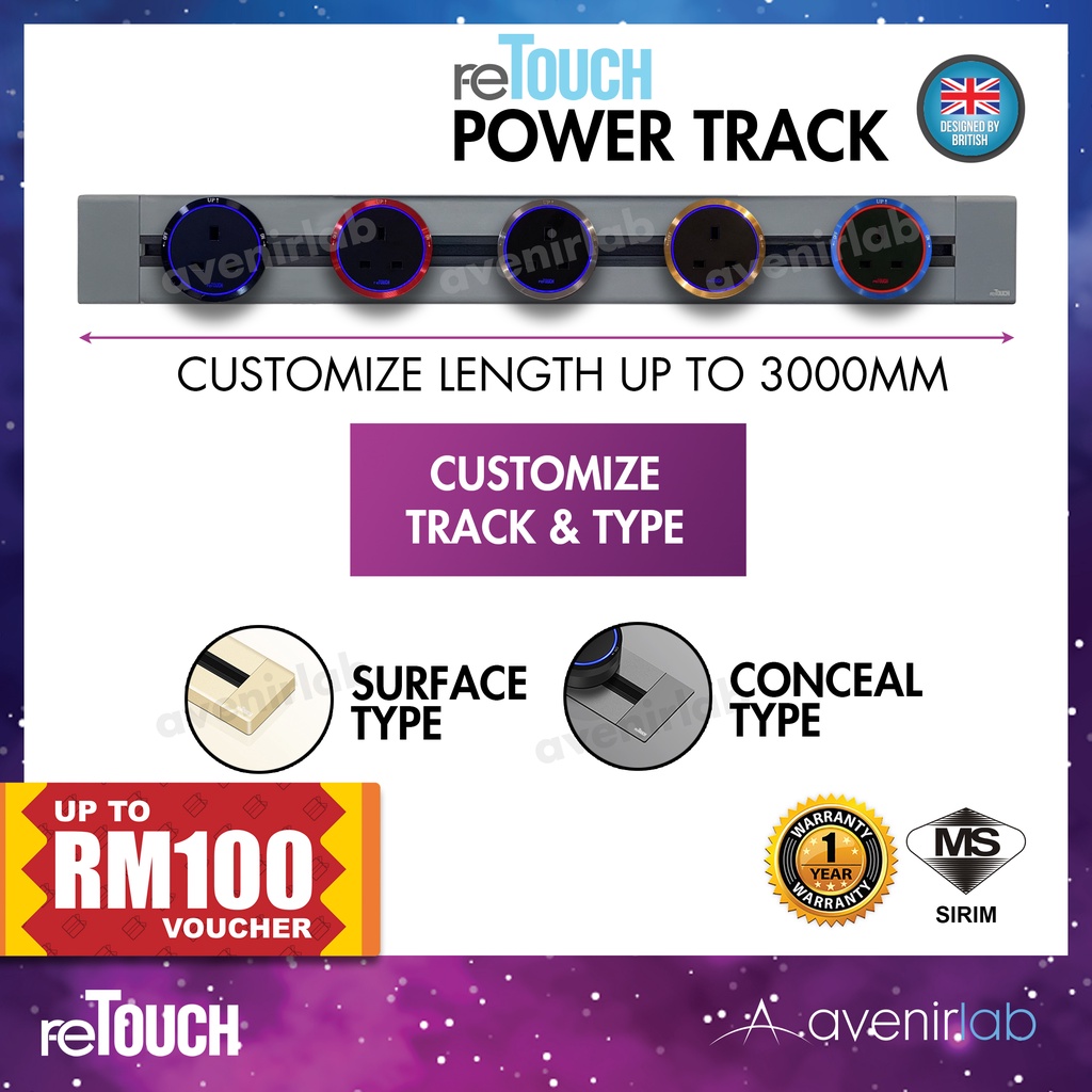 [CUSTOMIZE] reTouch Power Track 32A Surface Track and Conceal Track ...