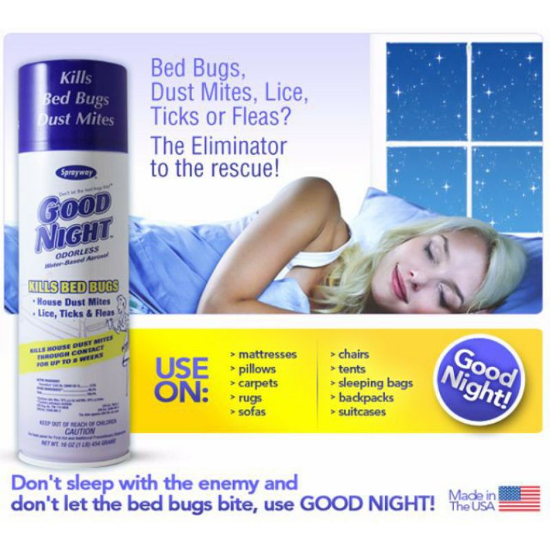 SPRAYWAY GOOD NIGHT KILL MITES & BED BUGS 16OZ | Shopee Malaysia