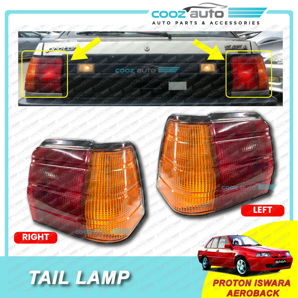 Proton Saga Iswara Aeroback Rear Left & Right Side Taillight Taillamp ...