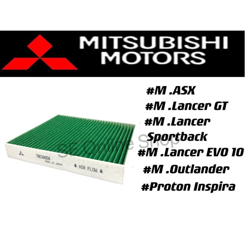 PM2.5 Aircond Filter Lancer X Lancer GT ASX Lancer Sportback Outlander ...