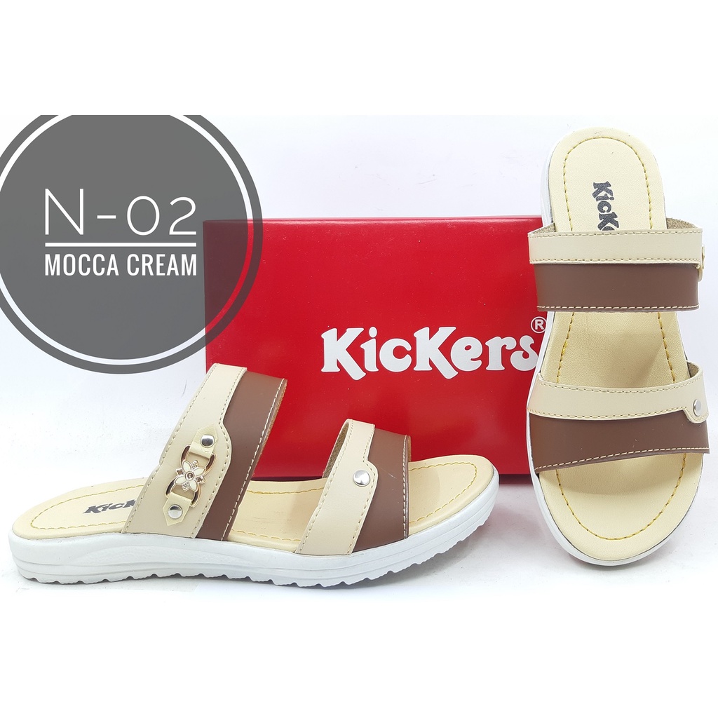 Kickers Brand Women's Sandals Code N-02 Slippers | Shopee Malaysia