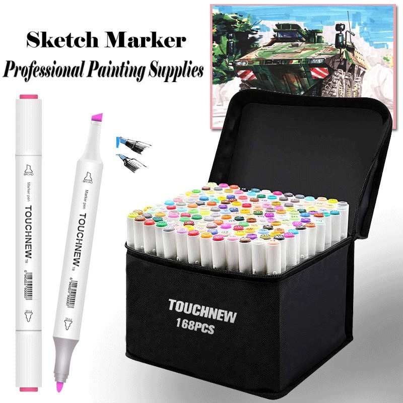 Art Maker Pen Sketch Set Design Double Head Brush Pen Color Pen Warna ...