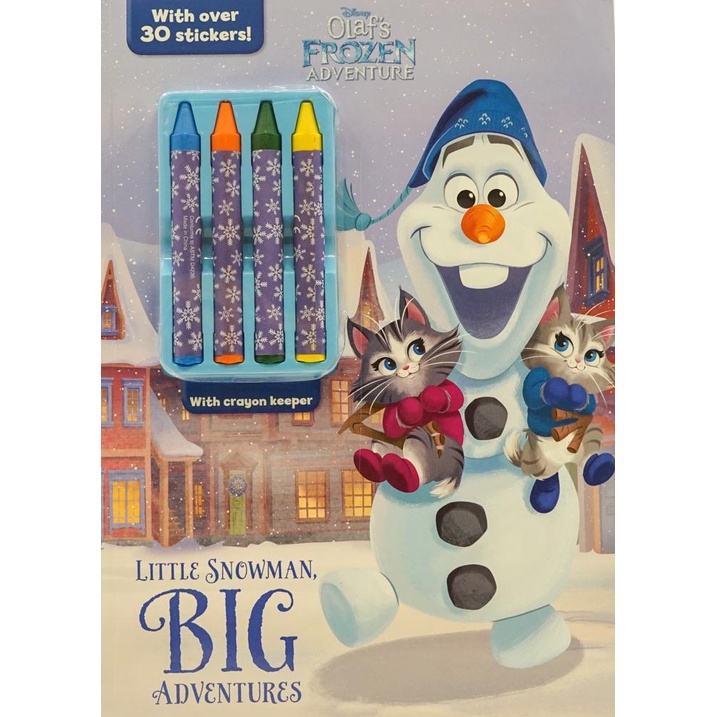 (BBW) Colouring Fun: Olaf Frozen Adventure Little Snowman Big ...