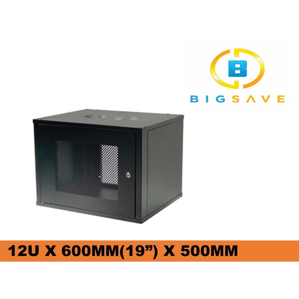 12U DEPTH WALL MOUNT SERVER RACK (600MM X(19")X 500MM) (WM1265 ...