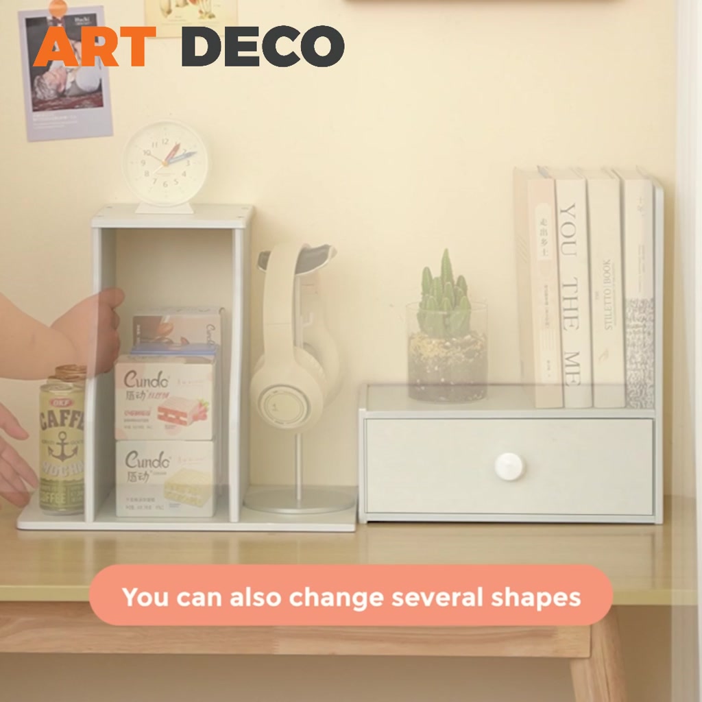 Adjustable Desktop Rack Book Rack Desk Organizer Expandable shelf space ...