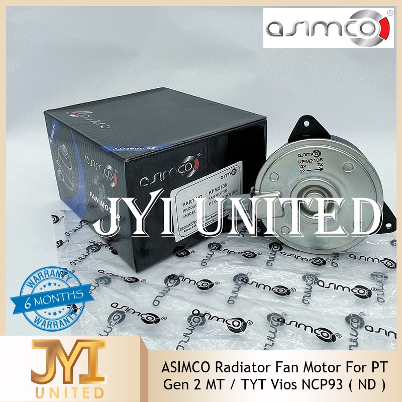 Asimco Radiator Fan Motor For Proton Gen 2 Mt Tyt Vios Ncp93 Nd Type