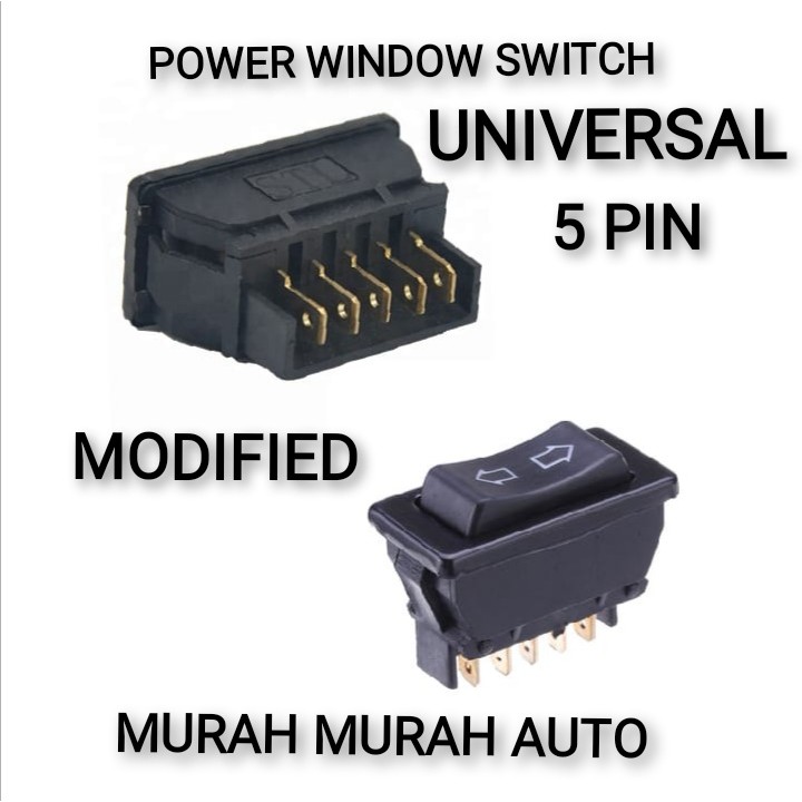 4 PIN /5 PIN POWER WINDOW SWITCH FOR UNIVERSAL/MODIFIED | Shopee Malaysia