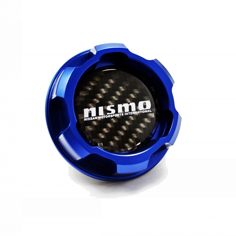 Carbon fiber logo Blue Aluminum ENGINE Oil Cap for nissan ALTIMA MAXIMA ...