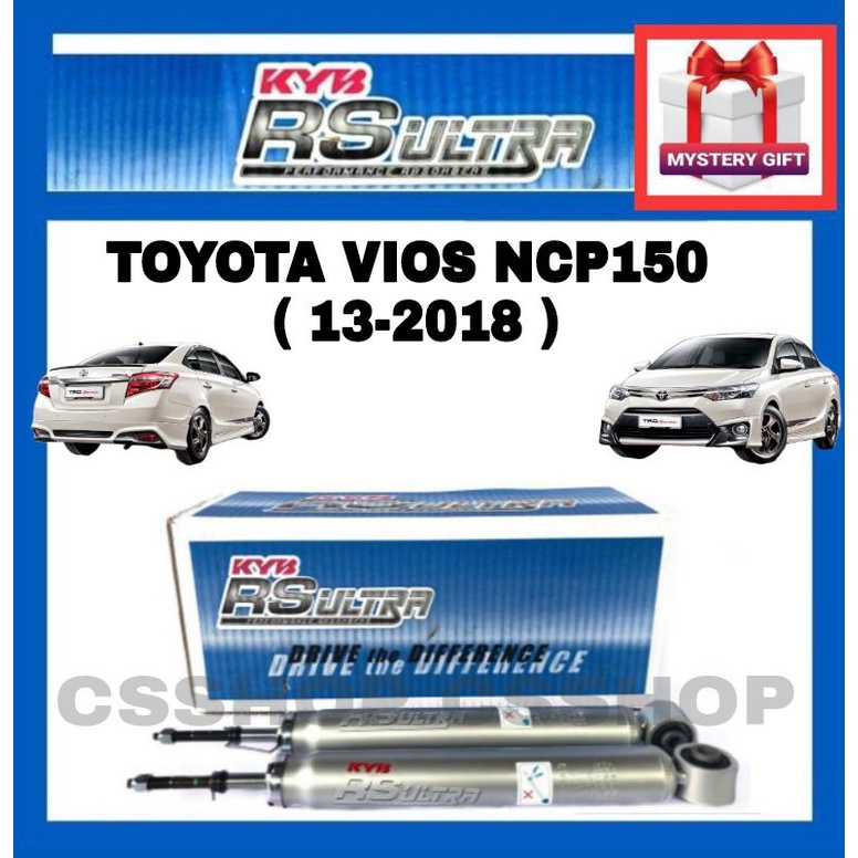 KYB RS ULTRA TOYOTA VIOS NCP150 NSP150 NSP151 ( 13-2021) ABSORBER FRONT / REAR HEAVY DUTY ...