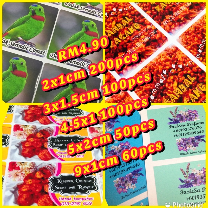 STICKER PRODUCT STICKER LABEL MURAH | Shopee Malaysia