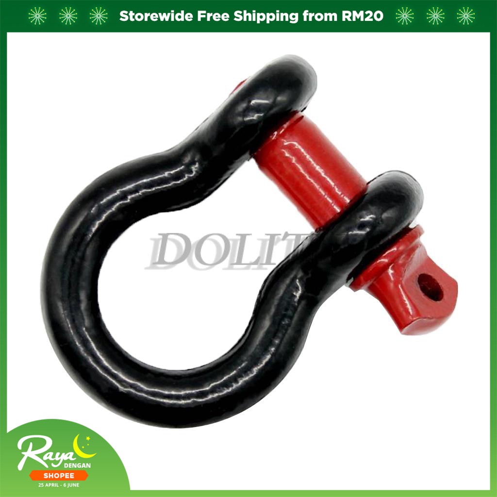 Univerial Car Tow Trailer Rings Shackle Red Black | Shopee Malaysia