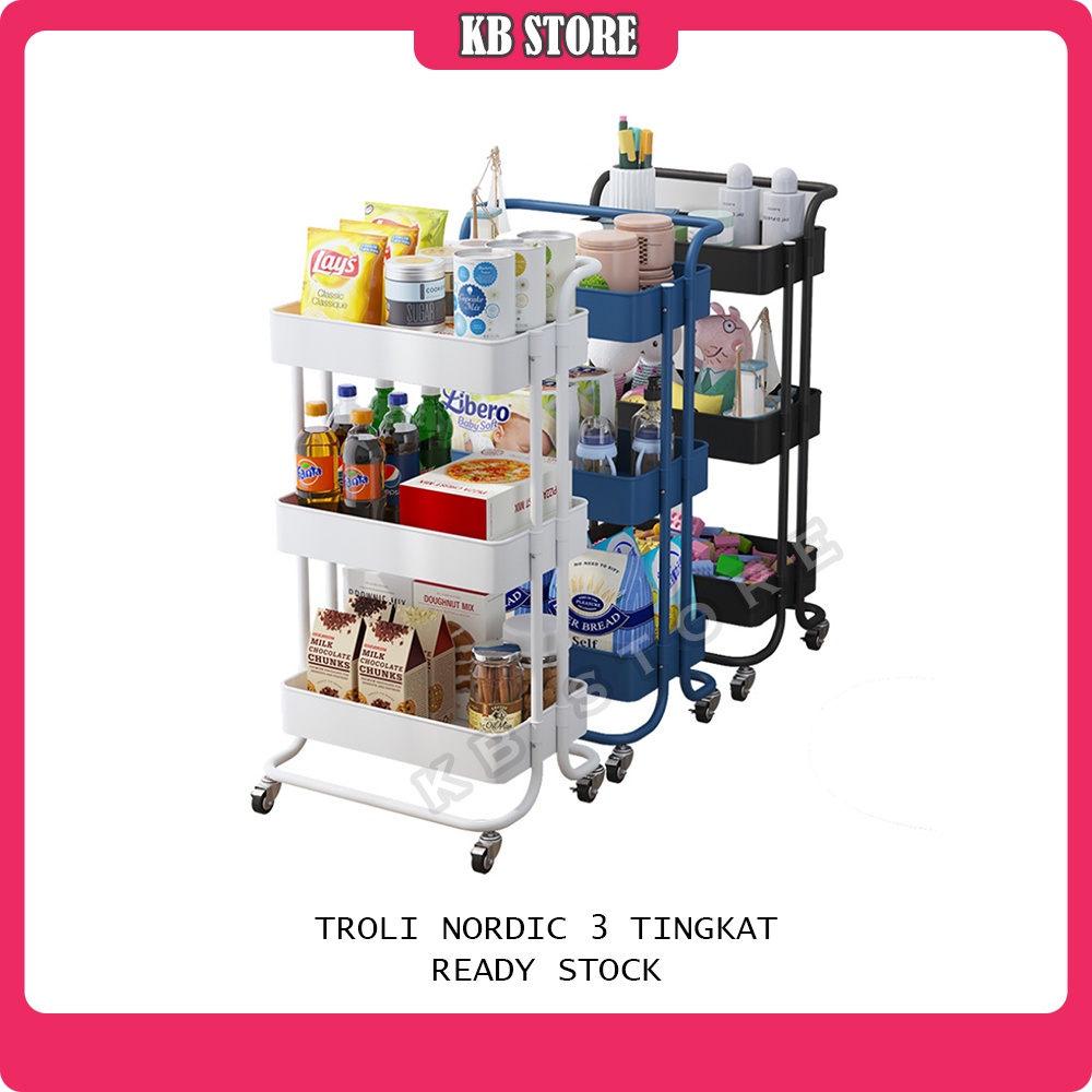 Troli nordic Troli nordic plastik Troli nordic tiga tingkat Troli viral ...