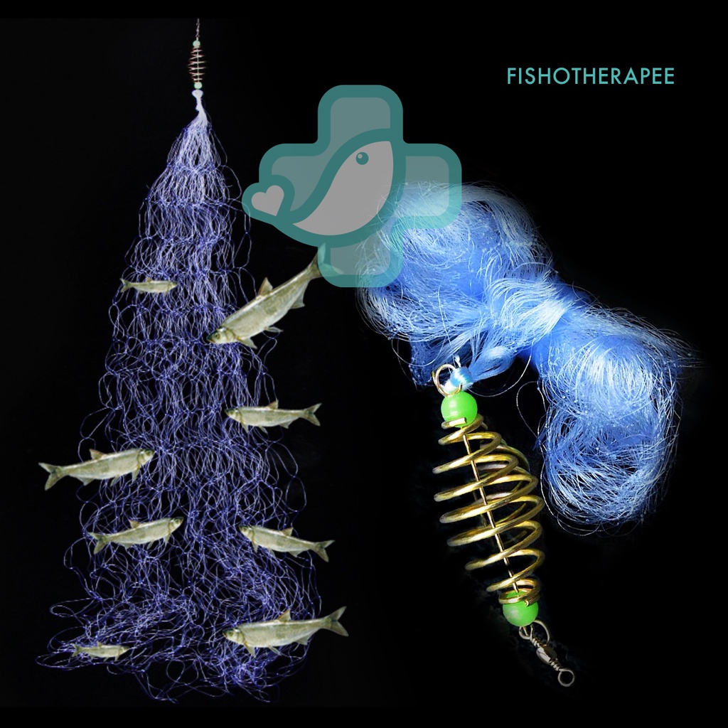 Fishing Bait Spring Bomber Net 1M Fish Crab Trap Jaring Mata Bomb Umpan ...