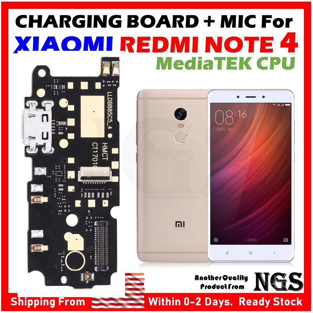 Charging Port Charging Board For XIAOMI Redmi Note 4 ( Mediatek CPU ...