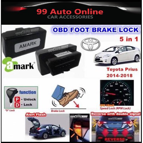 Toyota Prius 2014 - 2018 5 IN 1 A-MARK OBD FOOT BRAKE AUTO DOOR SPEED D ...