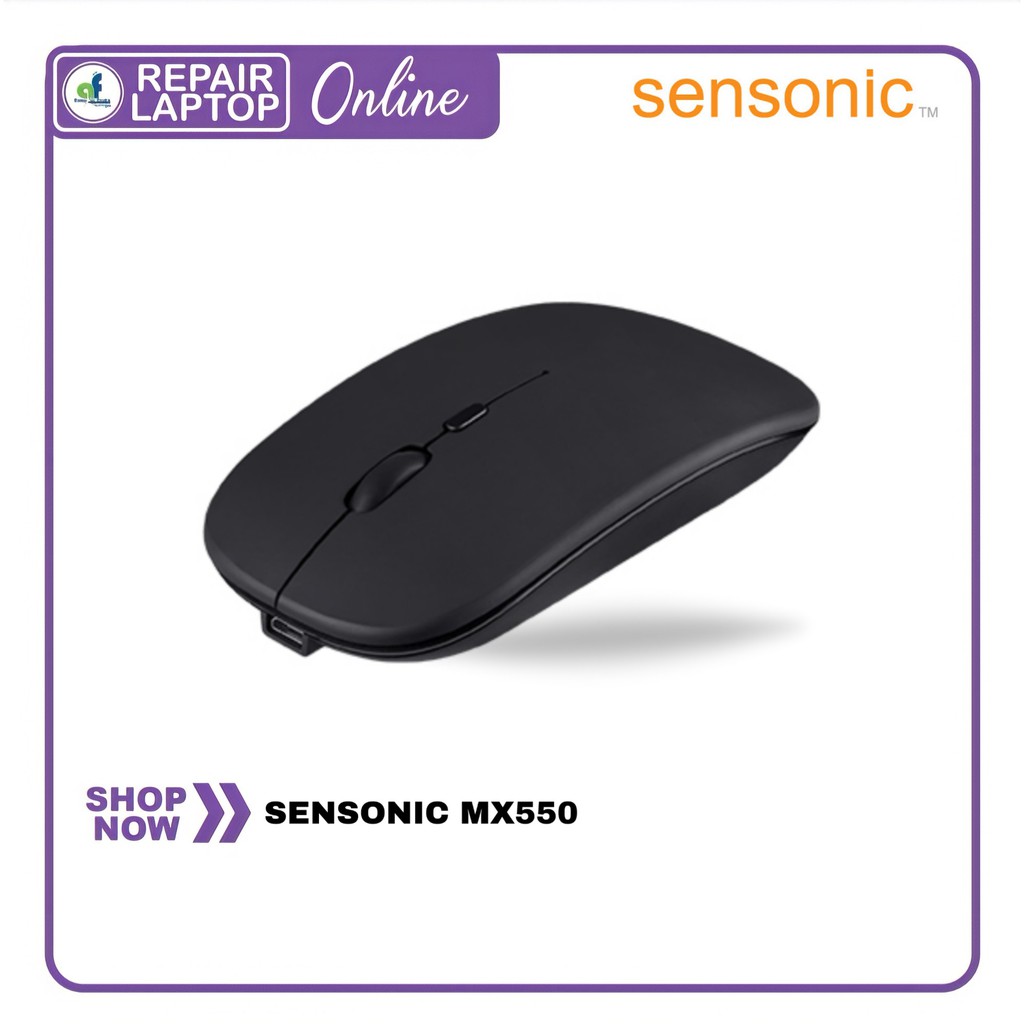 (READY STOCK) SENSONIC CORDLESS OPTICAL RECHARGEABLE MOUSE MX550 ...