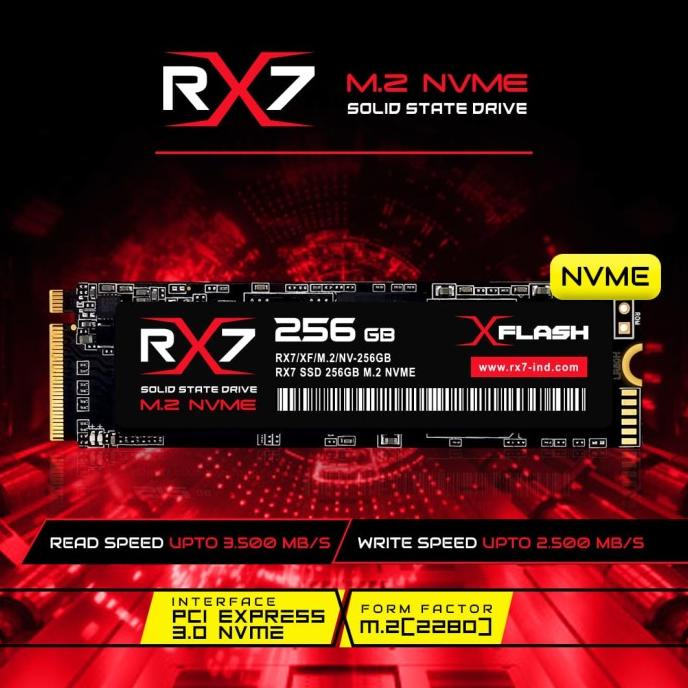Ssd M2 NVME / M.2 NVME/ M2NVME 256GB RX7 OFFICIAL (3 YEAR WARRANTY ...