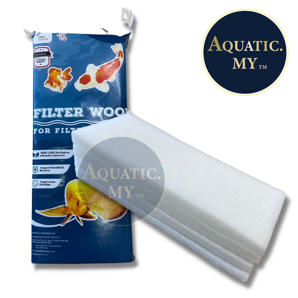 Aqua Guards Filter Wool (white) For Aquarium Filter System | Shopee ...