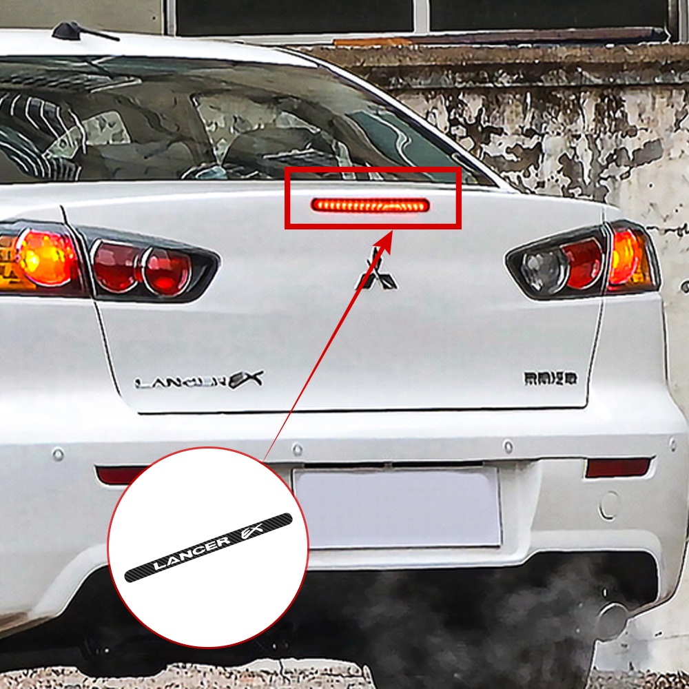 Carbon Fiber Car Brake Light Sticker for Mitsubishi Lancer Ex 9 10 High ...