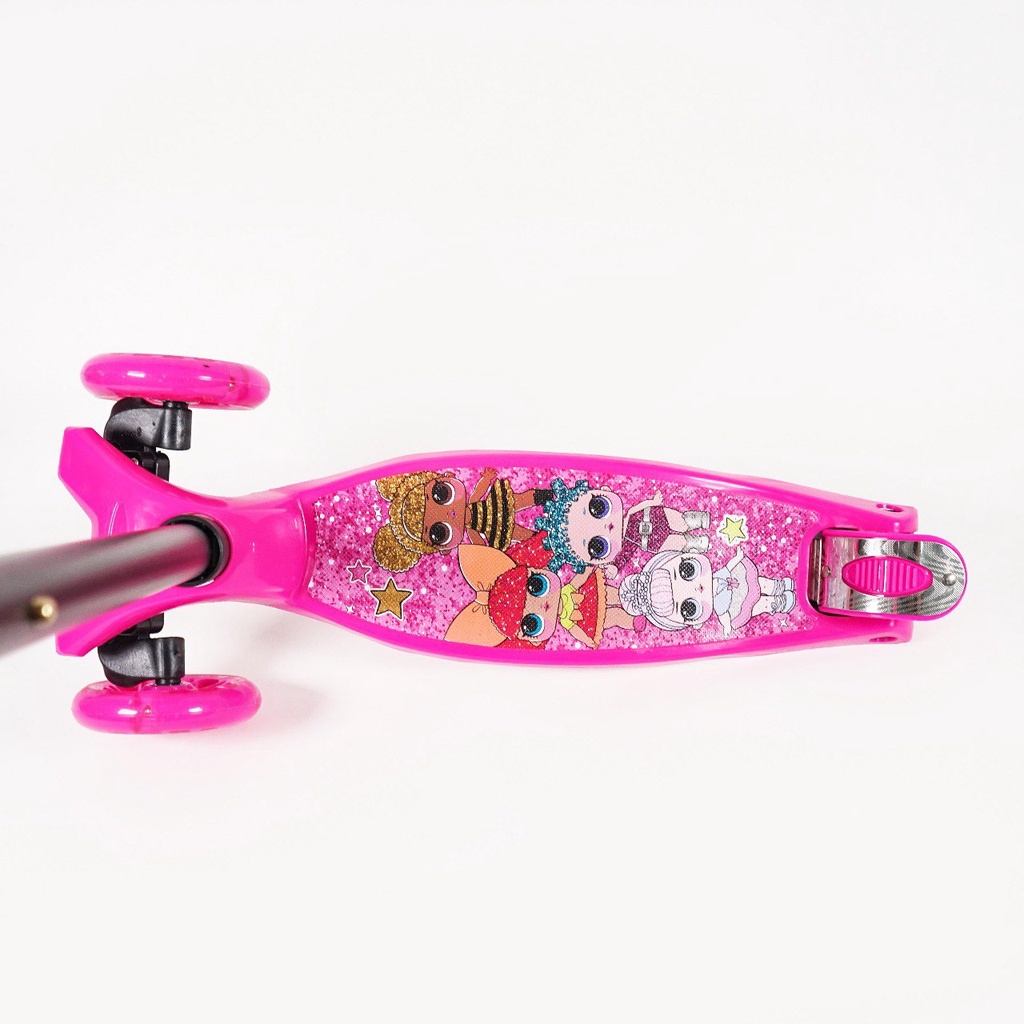 Skuter Cartoon Scooter Frozen Princess Adjustable Three Wheels Kick ...