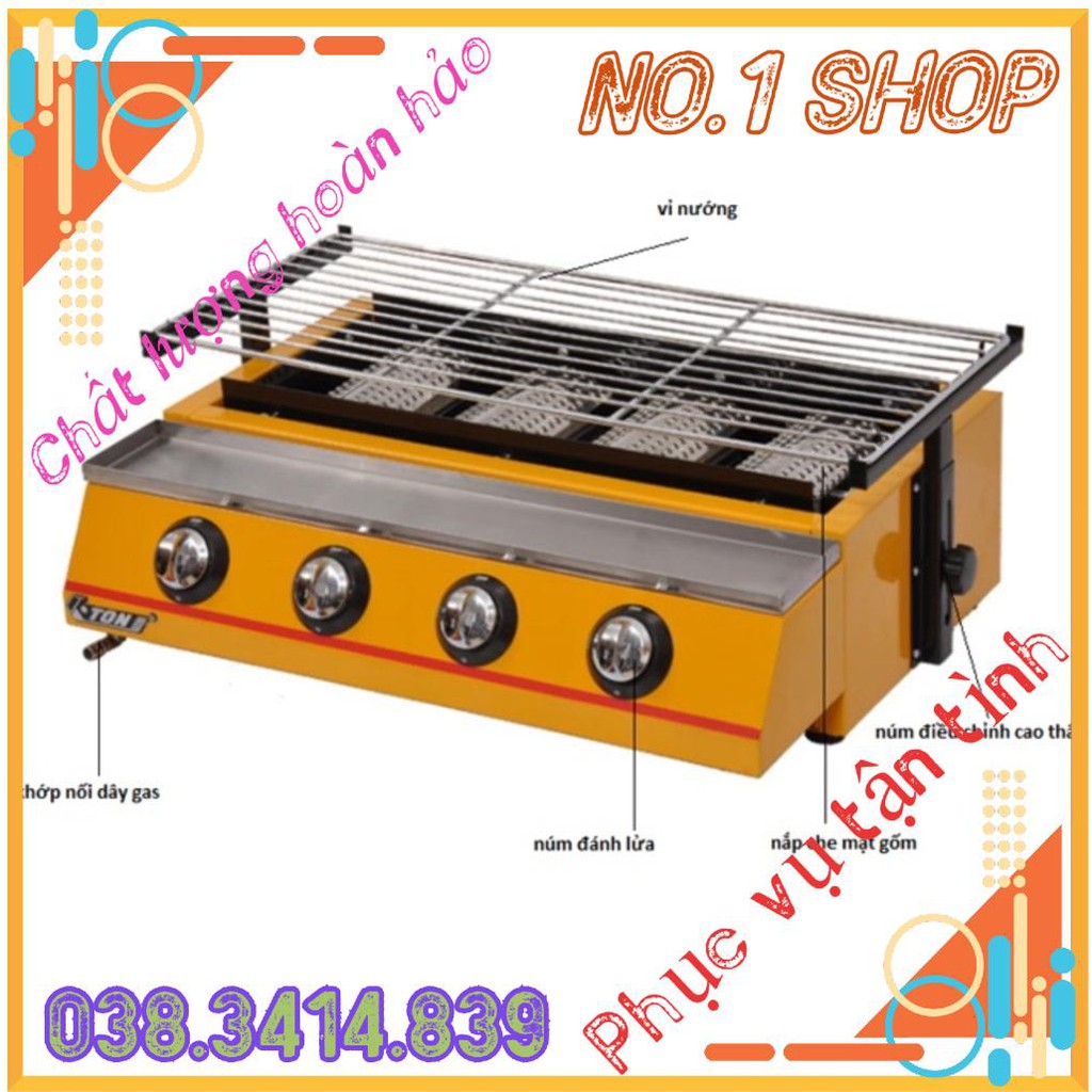 [real Image] K233 ETON 4-burner gas BBQ grill | Shopee Malaysia