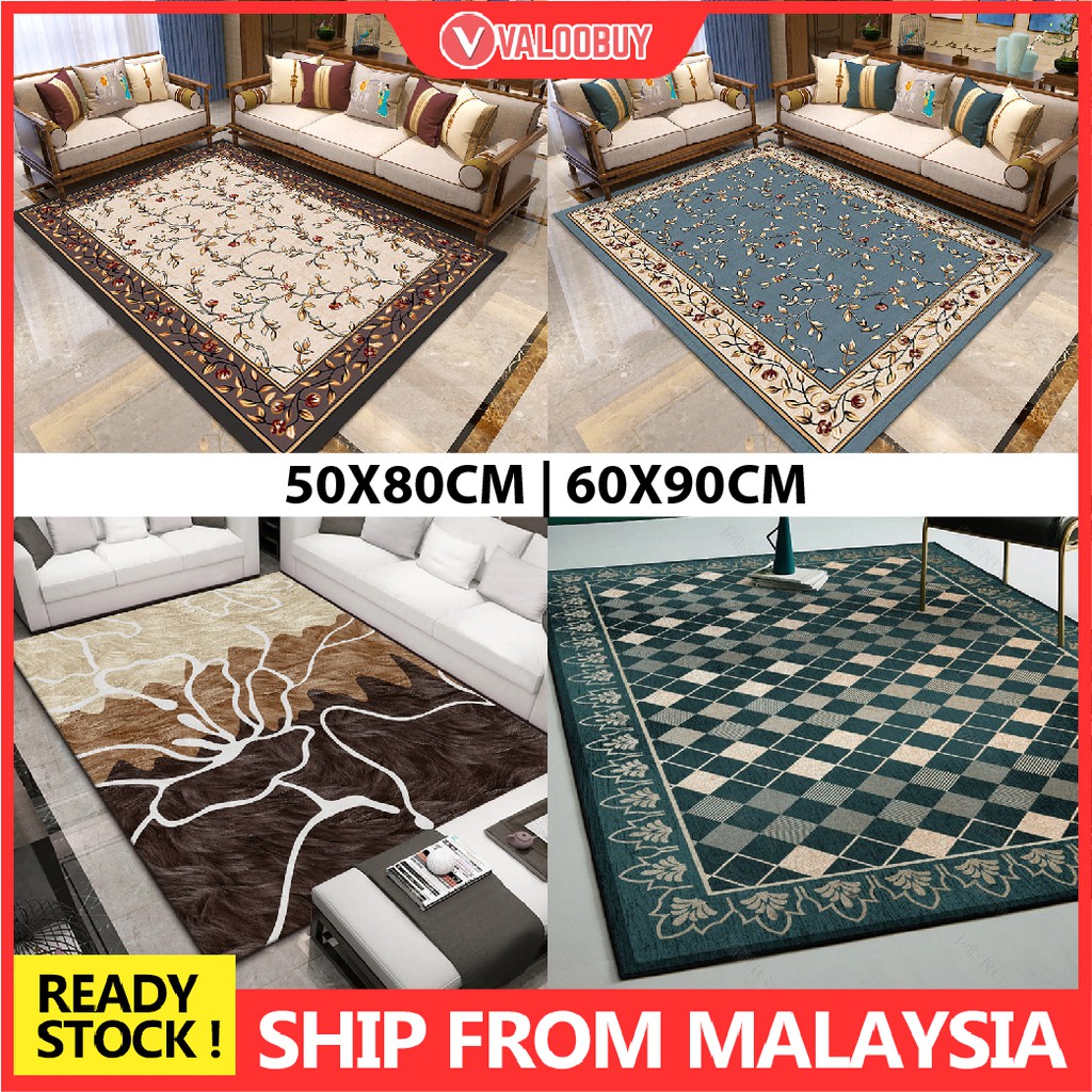 [READY STOCK]Carpet Velvet Rugs 5D Modern Soft Velvet Carpet Karpet ...
