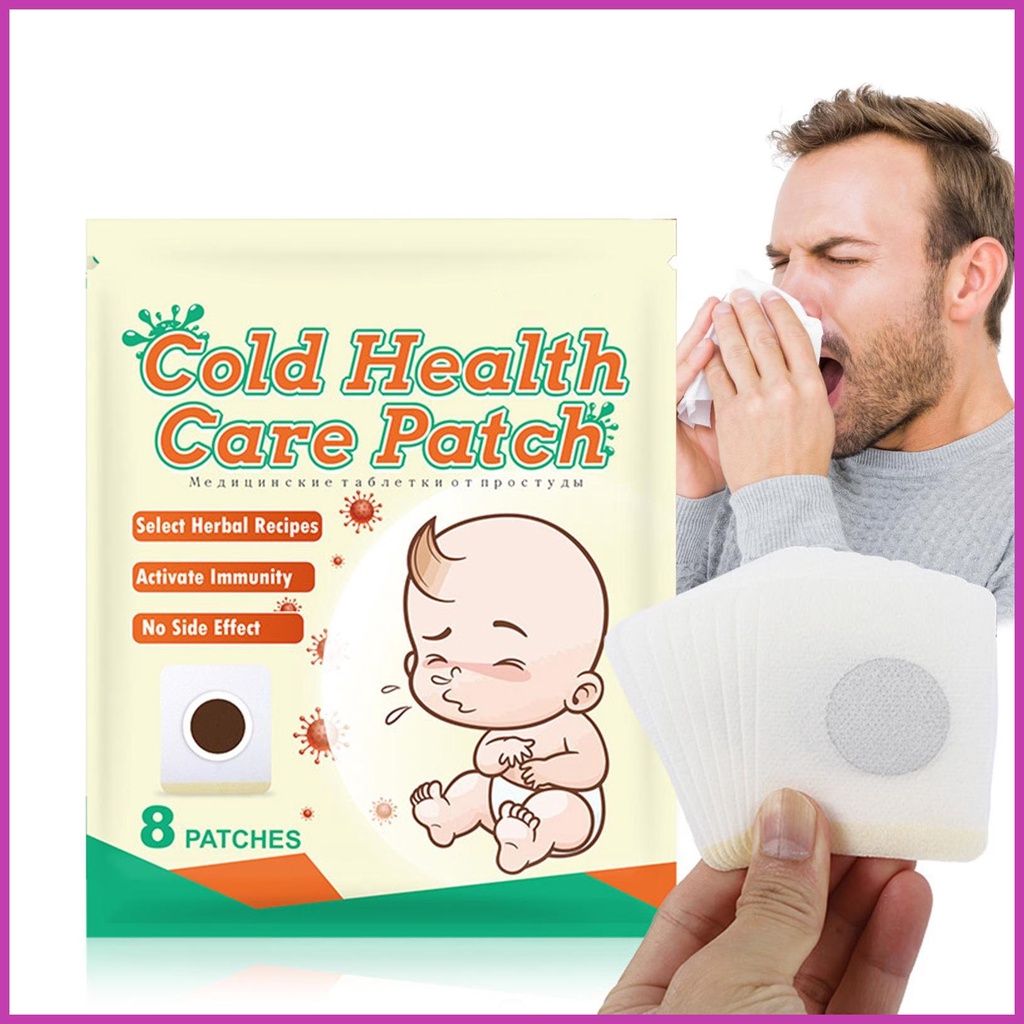 8Pcs Sumifun Cough Patch Relieve Cold Sore Throat Sticker Chronic ...
