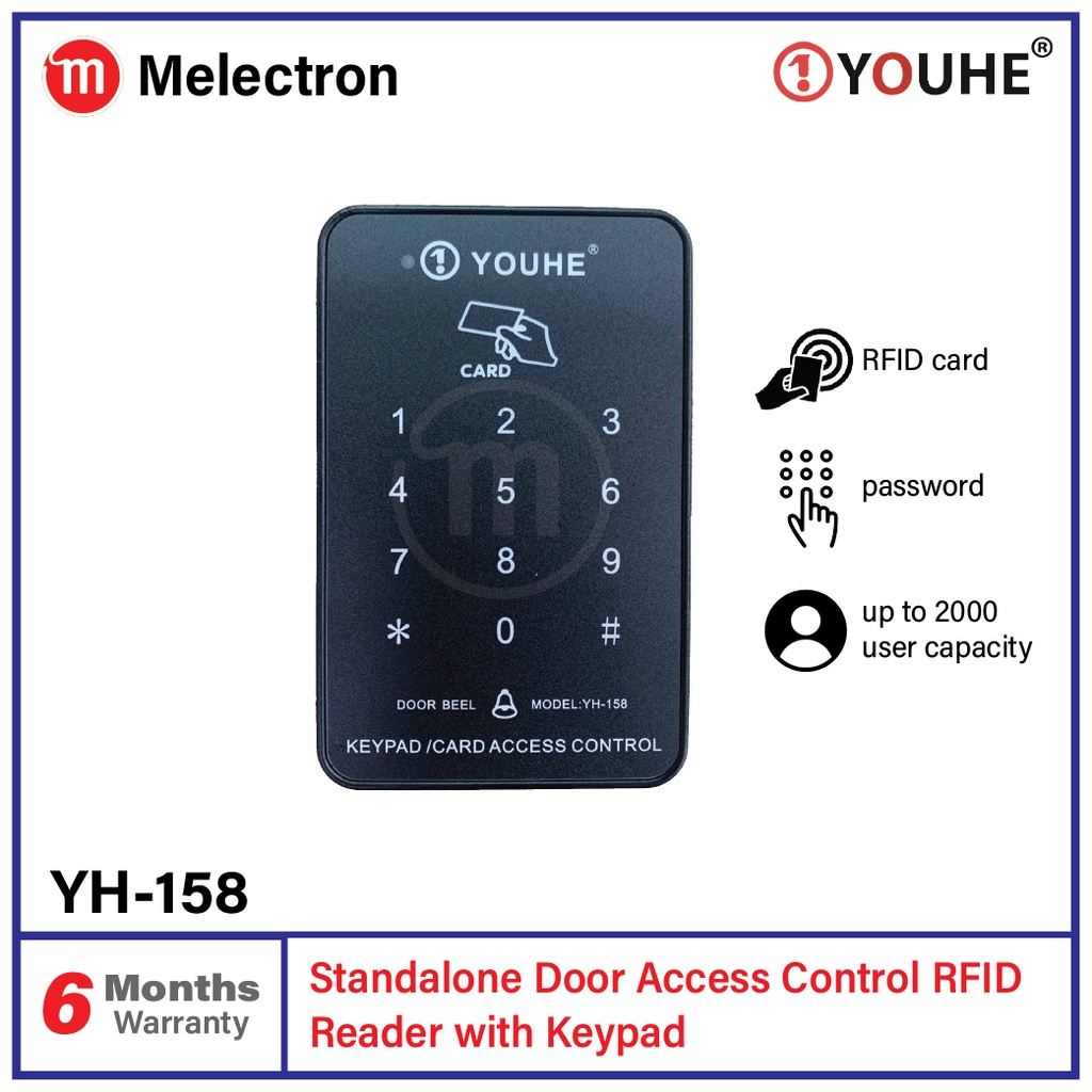 YOUHE YH-158 RFID Reader with Keypad for Door Access Control System ...