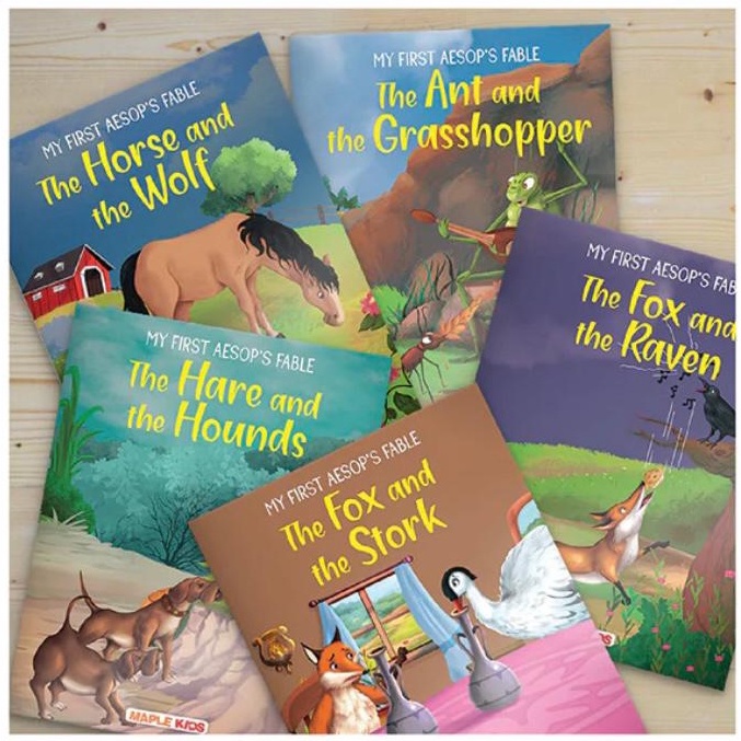 (Set of 5 Books - LARGE FONTS) My First Aesops Fables / English Story ...