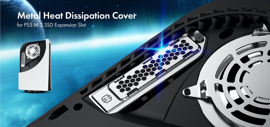 [PS5 SSD Heat Dissipation Anti-Dust Cover] PS5 Pro/Slim Cover M.2 ...