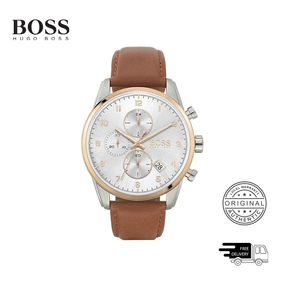 Boss Skymaster Silver Men's Watch 1513786 | Shopee Malaysia