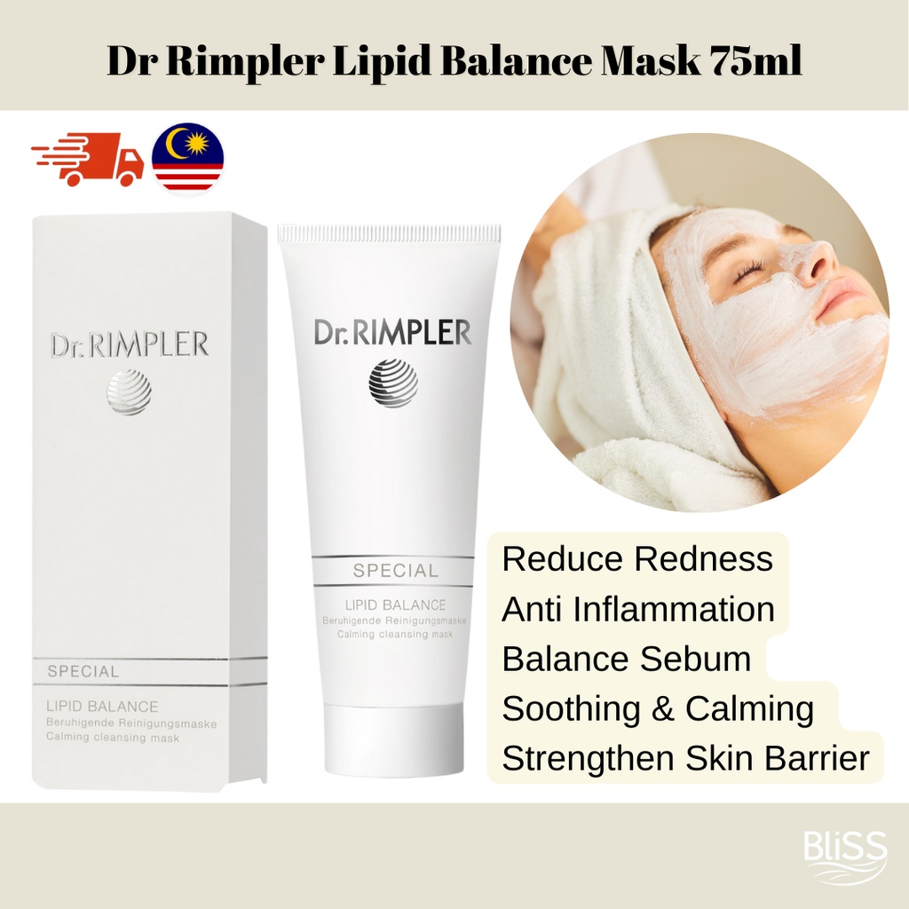 Dr. RIMPLER Lipid Balance Mask 75ml Calming Reduce Redness Balance ...