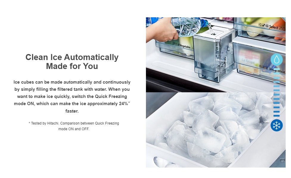 Hitachi 569L 4 Door French Bottom Freezer Inverter Refrigerator R ...